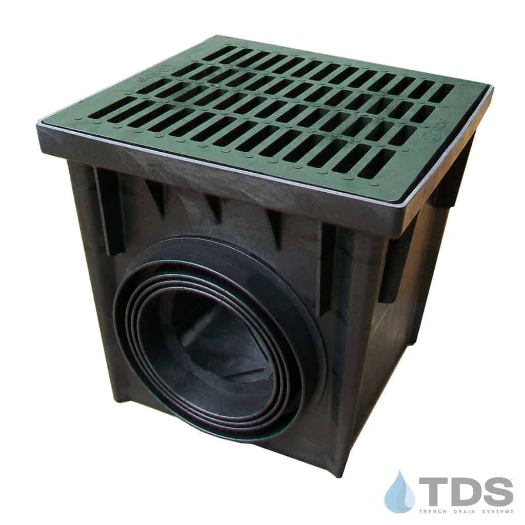 NDS 2400 24" Catch Basin Kit with 2412 Slotted Grate | Green – Drainage ...