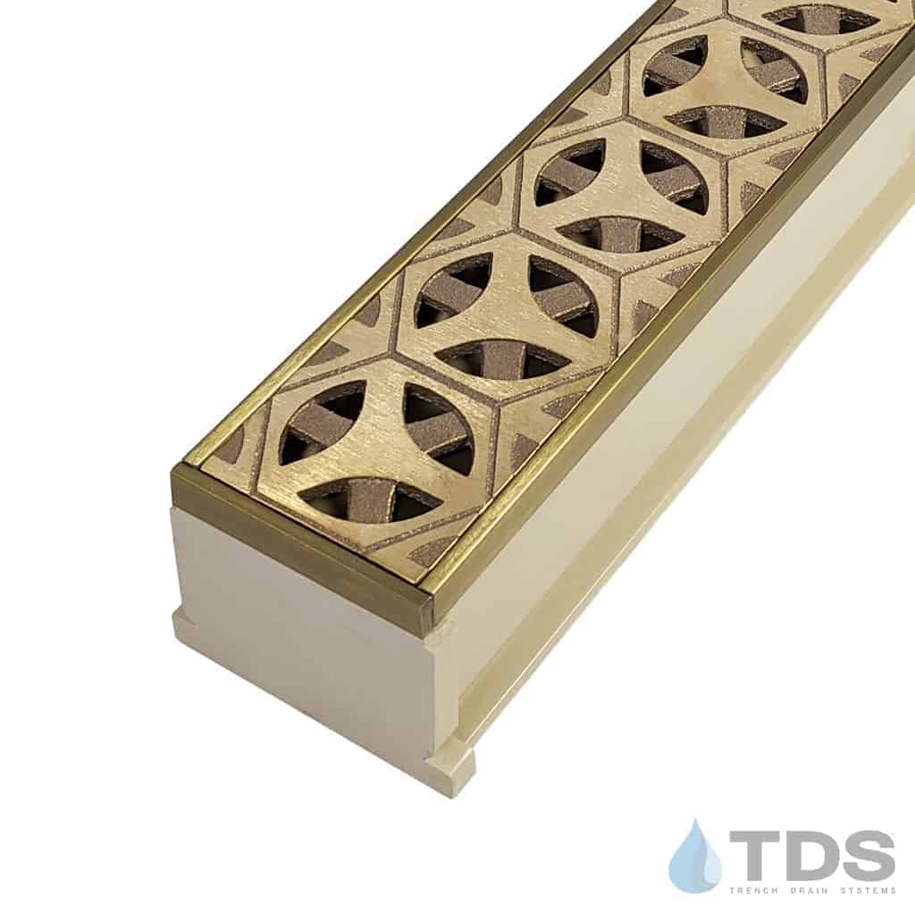 TDS™ 3" Sand MAX Mini w/ Brushed Bronze Tardis Grate & Satin Bronze Ed ...