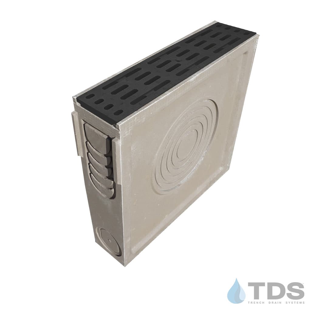 POLYCAST® DP0650 Inline Catch Basin w/DG0675 HDPE Transverse Slotted G ...