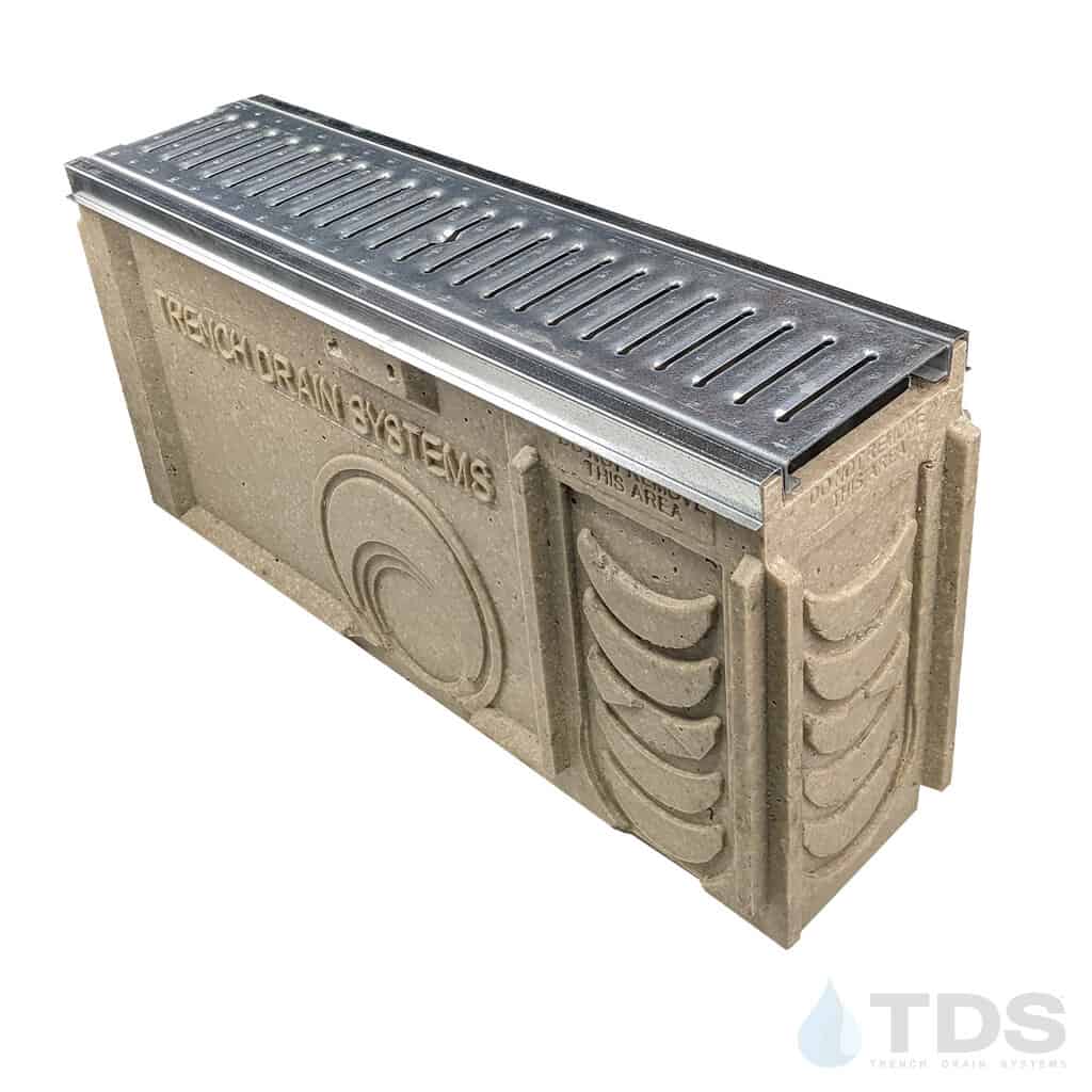 TV0650S (Shallow) Catch Basin Kit w/ DG0640H & Galvanized Edge for POL ...