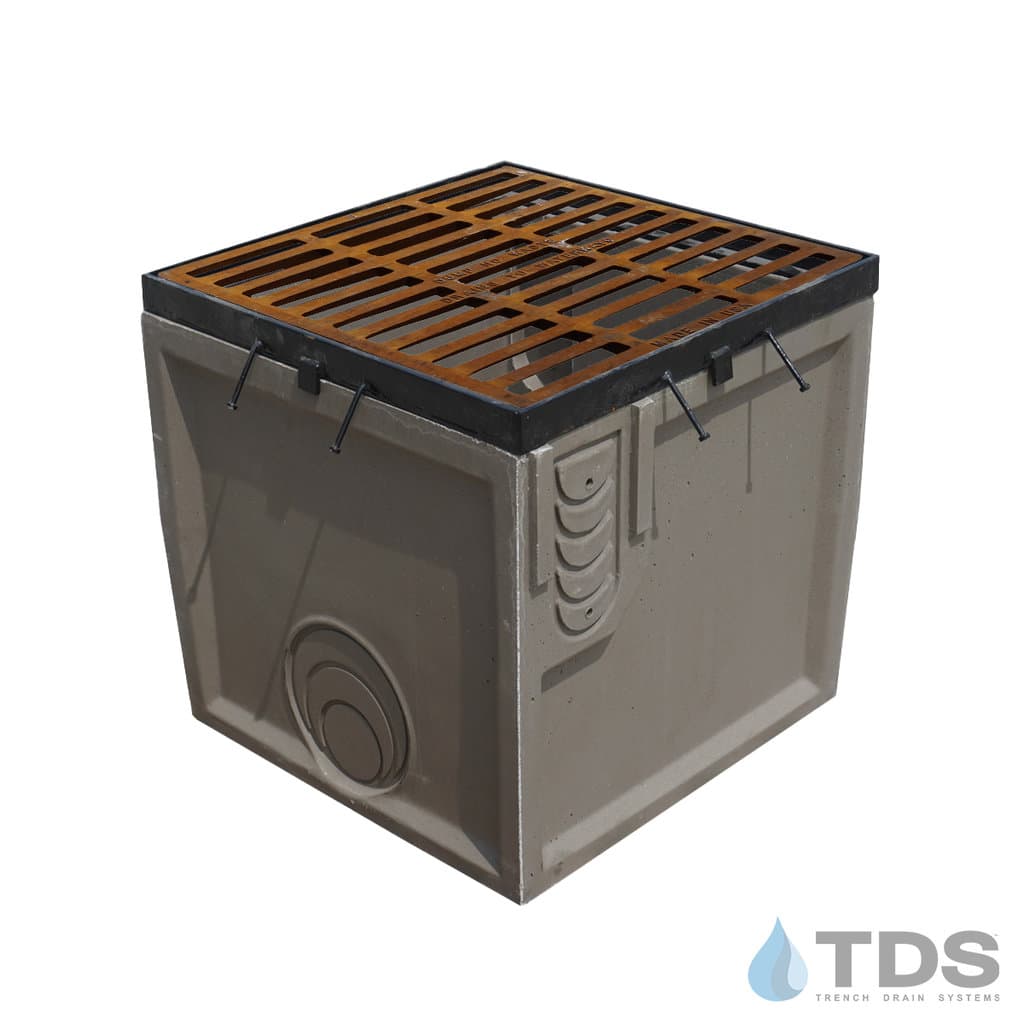 POLYCAST® DP0653SB 24" Catch Basin w/DG0653D Slotted Ductile Iron Grat ...