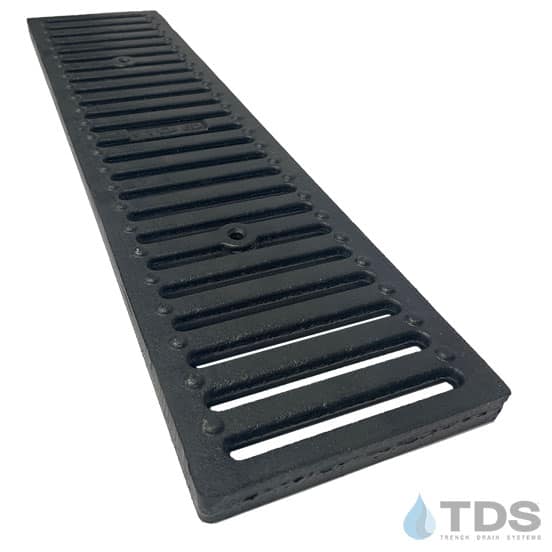 NDS® DS-232 Class D ADA-Compliant Slotted Ductile Iron 6" x 24" Grate ...