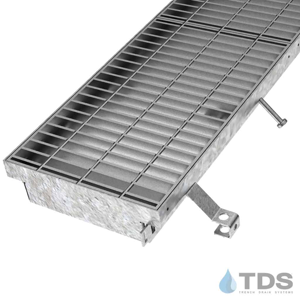 Trench•Era™ FF Series Drain System w/FG1248R 14" Wide Class C Grate ...