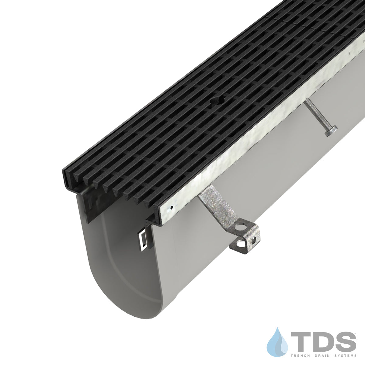 Trench•Era™ FP Series Drain System w/DG3043D 8" Wide Class C Grate - H ...