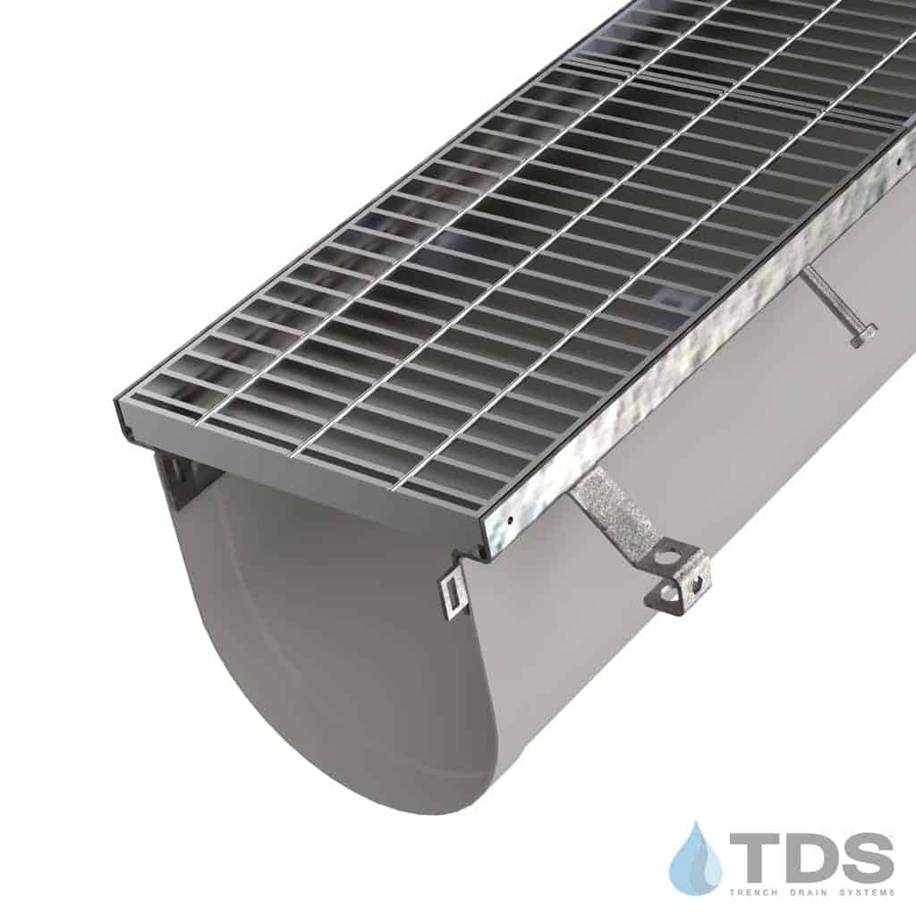 Trench•Era™ FP Series Drain System w/FG1247R 14" Wide Class C Grate ...