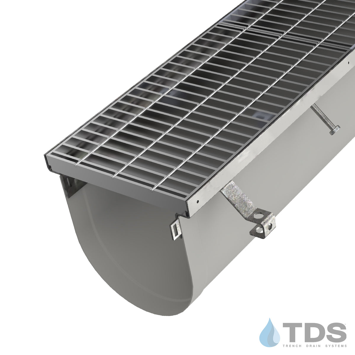 Trench•Era™ FP Series Drain System w/FG1247R 14" Wide Class C Grate ...