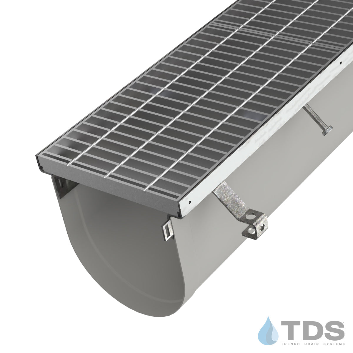 Trench•Era™ FP Series Drain System w/FG1248R 14" Wide Class C Grate ...