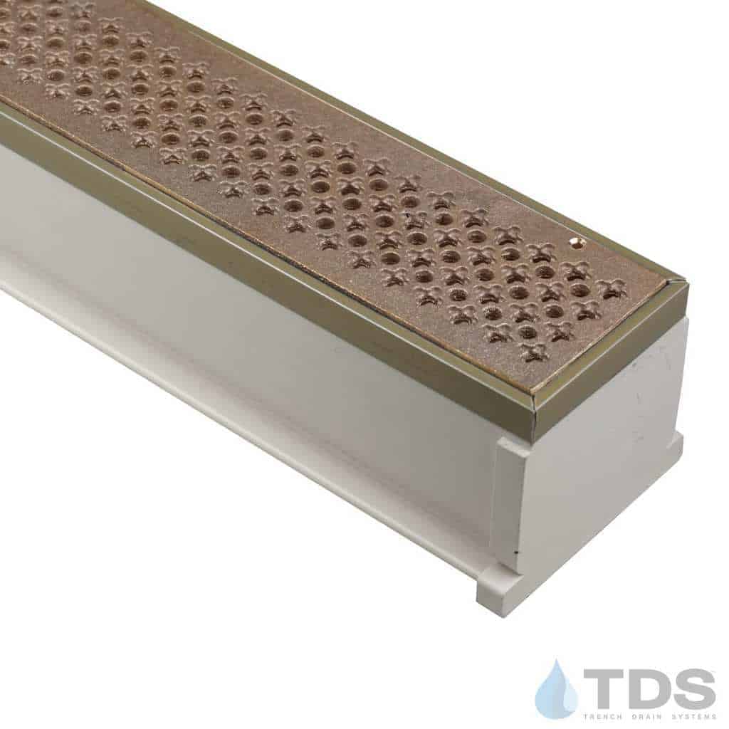 TDS™ 3" Sand MAX Mini w/ Natural Bronze Cathedral Grate & Satin Bronze ...