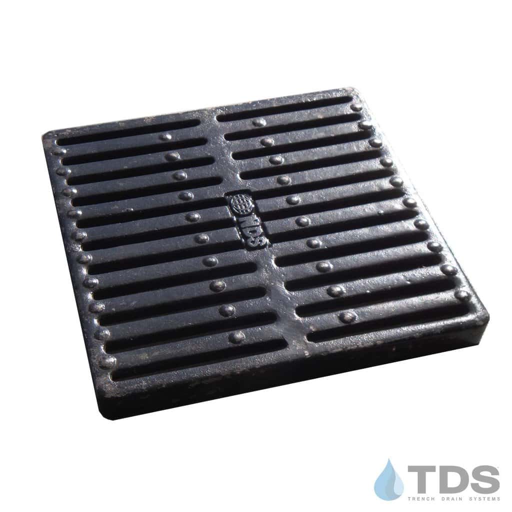 NDS 1213 Class C Slotted Cast Iron 12" x 12" Grate – Drainage Kits