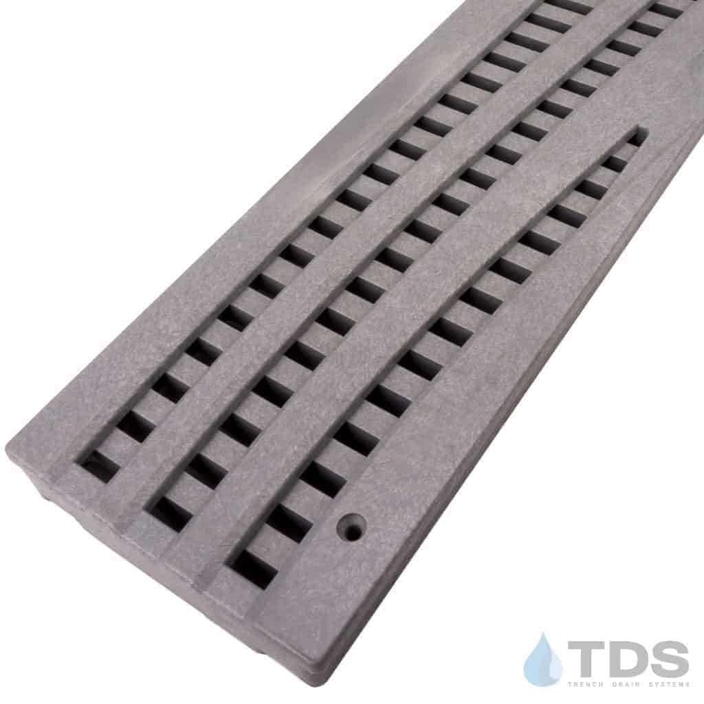 NDS 253GY Class B ADA Compliant Wave HDPE 4" x 24" (Nominal) Grate - G ...