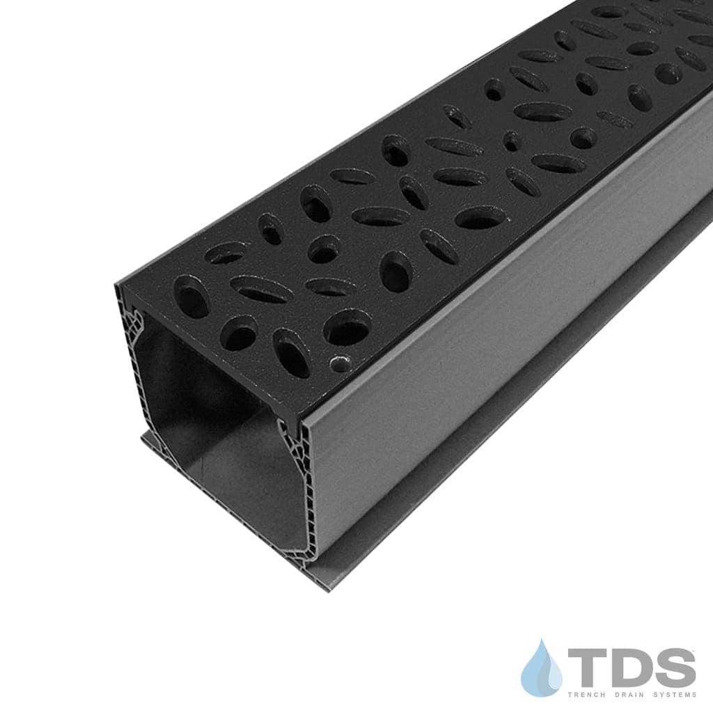 NDS 3" Gray Mini Channel Kit with TDS Bronze Age Rain Drop Grate - Duc ...