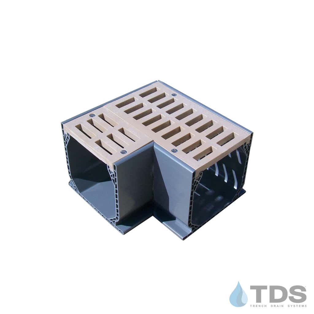 NDS 5383 Mini Channel 90 Degree Elbow with Gray Channel and Sand Slott ...