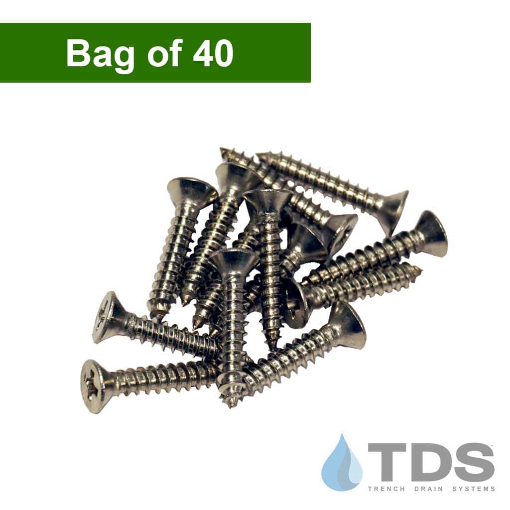 NDS-846 Stainless Screws for Mini Channel Deco Grates (40 PCS ...