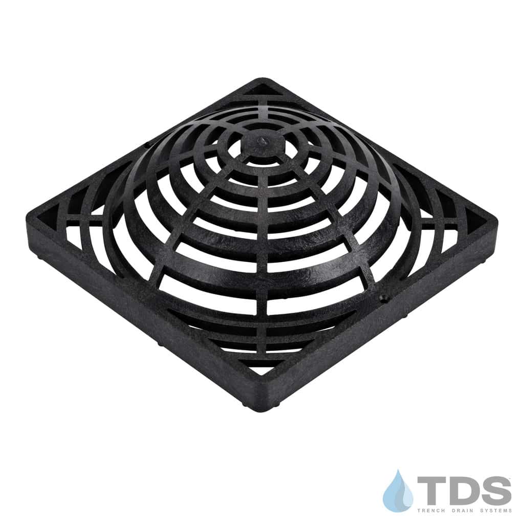 NDS 981 Atrium HDPE 9" X 9" Grate - BLACK – Drainage Kits