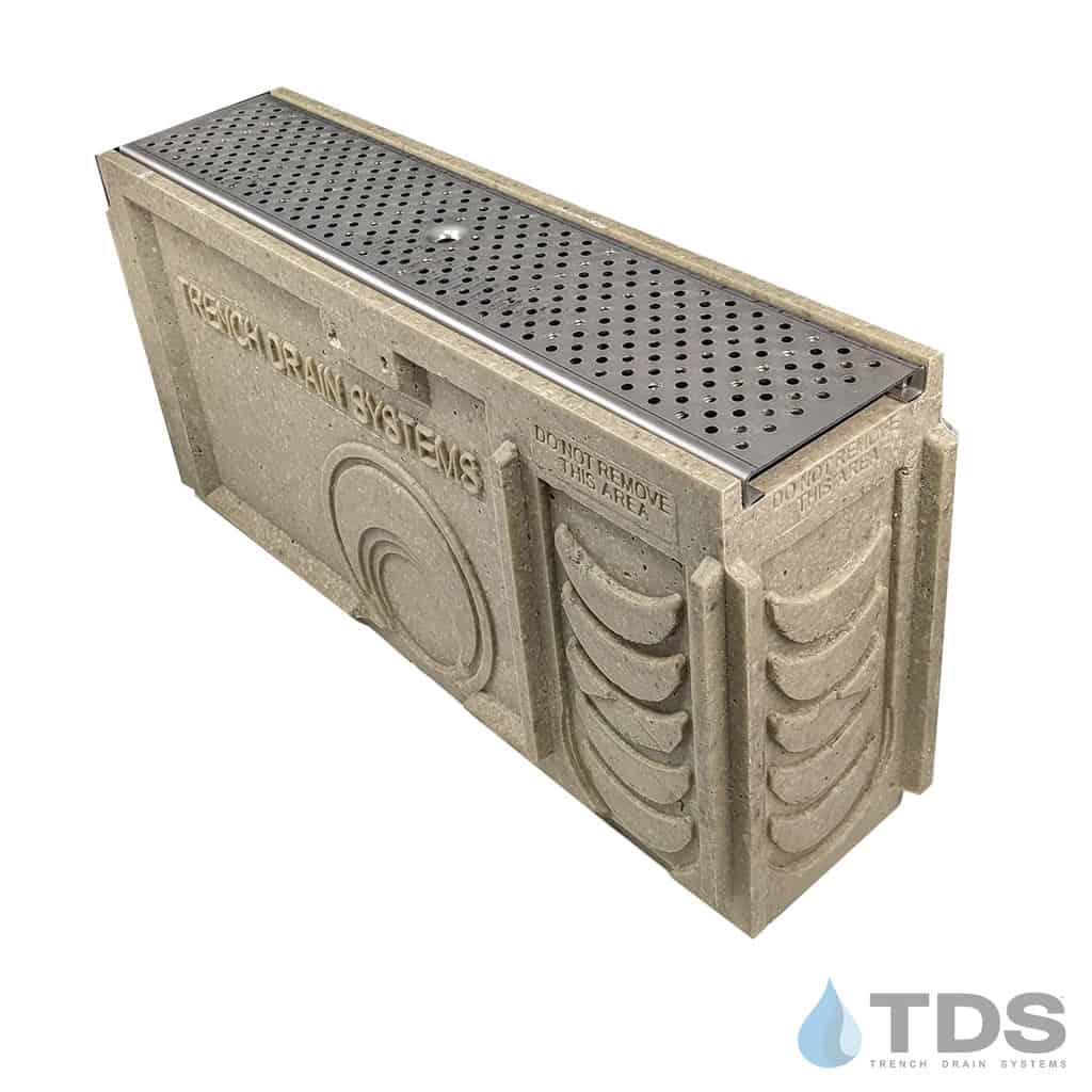 TP0650S (Shallow) Polymer Concrete Catch Basin Kit w/DG0657RH for POLY ...