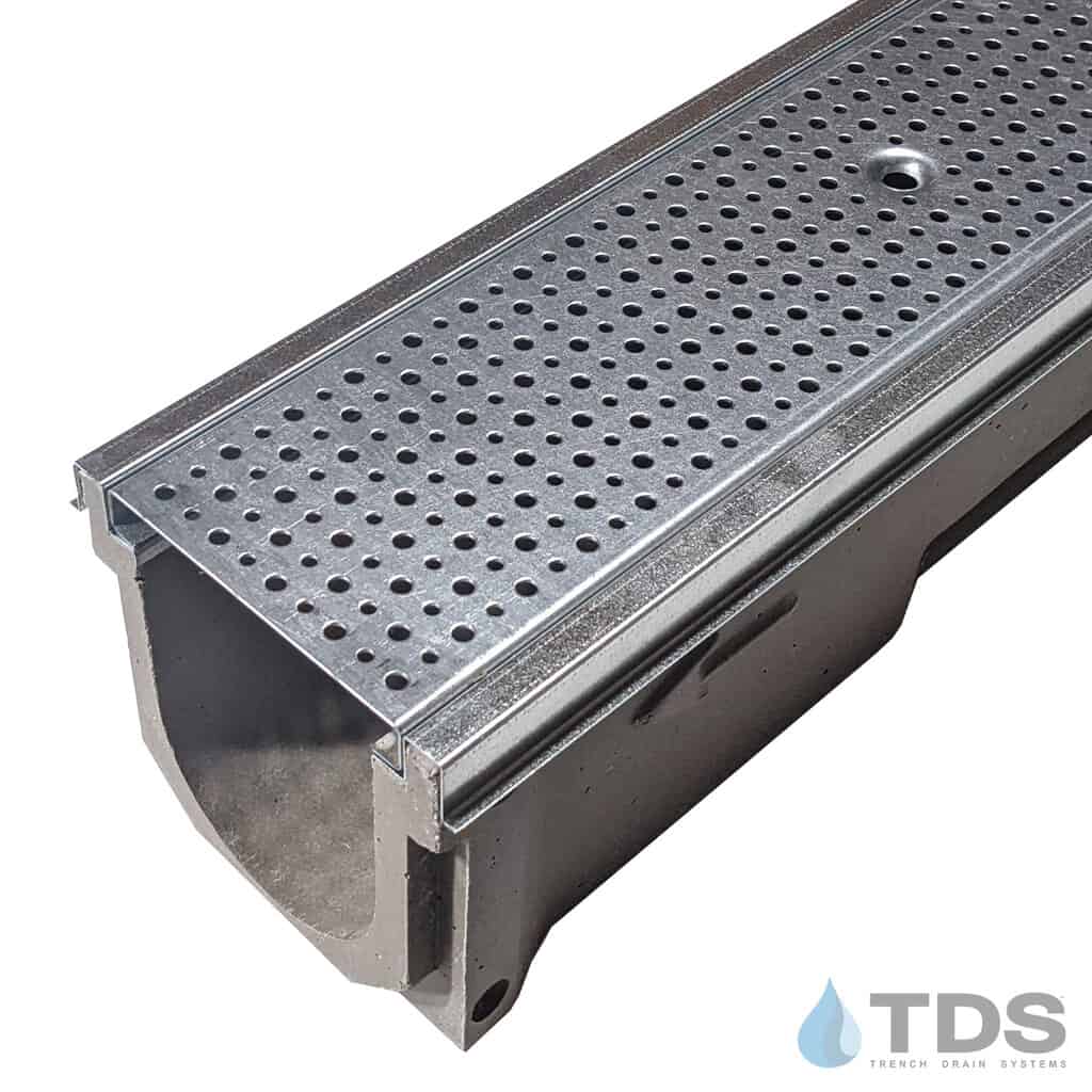 POLYCAST® 600 Series Kit w/DG0622 Perforated Galvanized Grate w/ Edgin ...