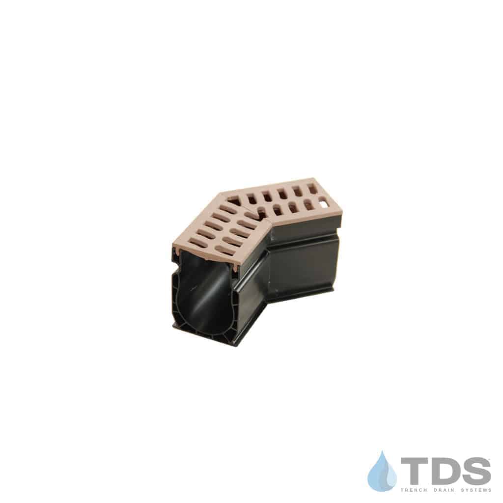 NDS 9302 Slim Channel 45 Degree Elbow with Slotted Grate - SAND ...