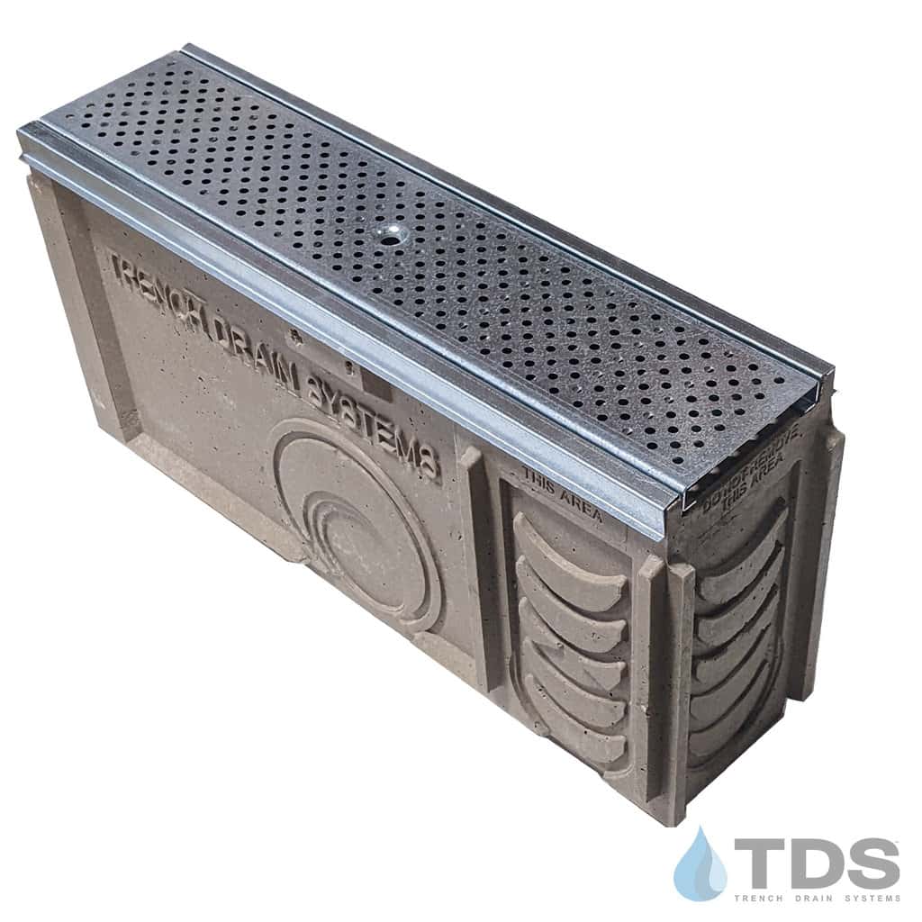 TV0650S (Shallow) VE Catch Basin Kit w/ DG0646RH & Galvanized Edge for ...
