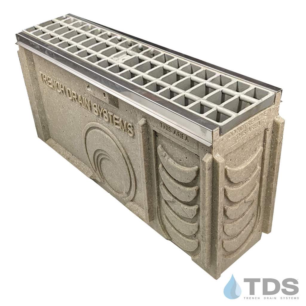 TP0650S (Shallow) Catch Basin Kit w/ DG0669 & Stainless Edge for POLYC ...