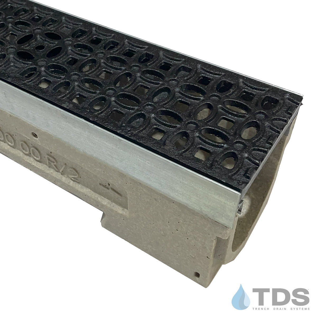 ULMA U100K Drain Channel kit w/Bronze Age™ CATHEDRAL Grate-RAW ...