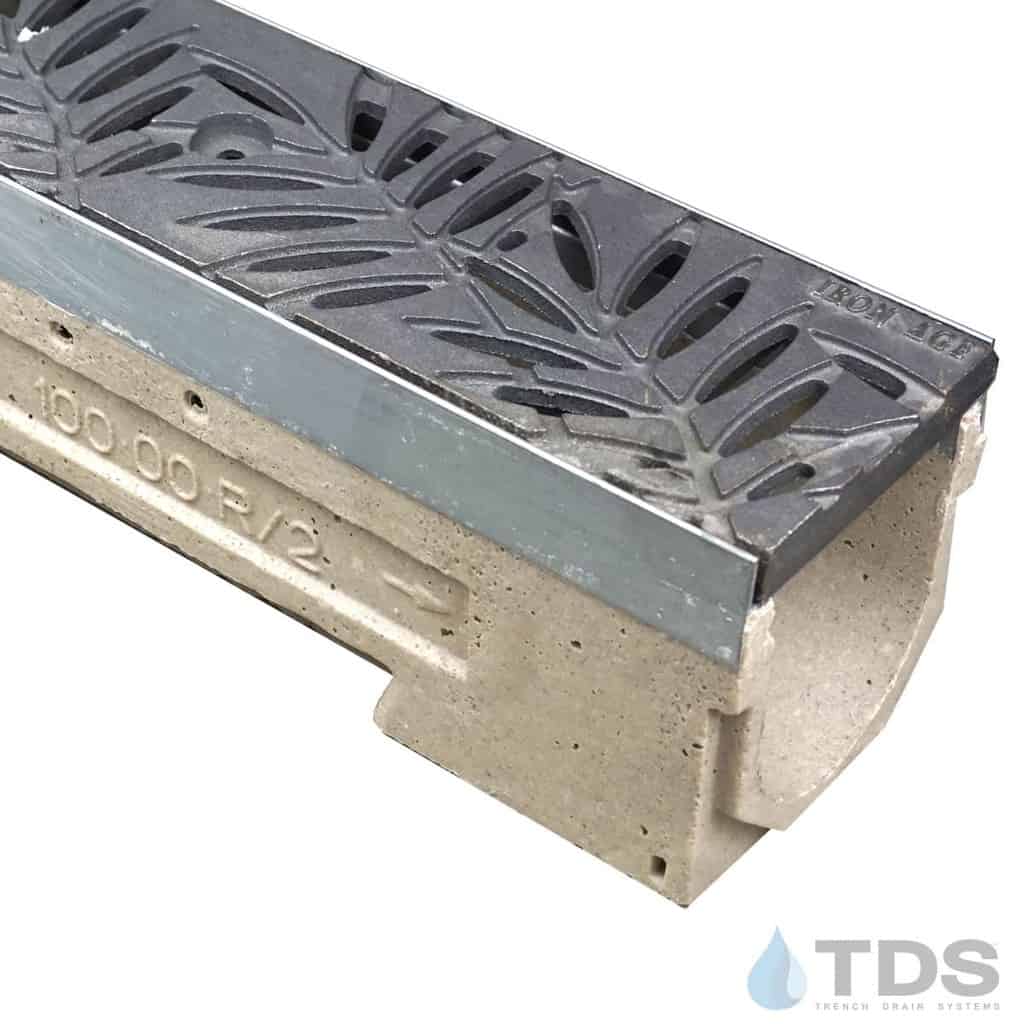 ULMA U100K Drainage Kit with Iron Age Locust Grate | Natural – Drainage ...