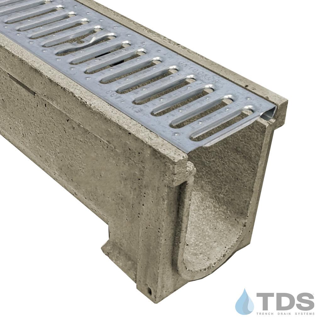 ULMA D100 Drain Channel w/420 Slotted Galvanized Grate - Class A ...