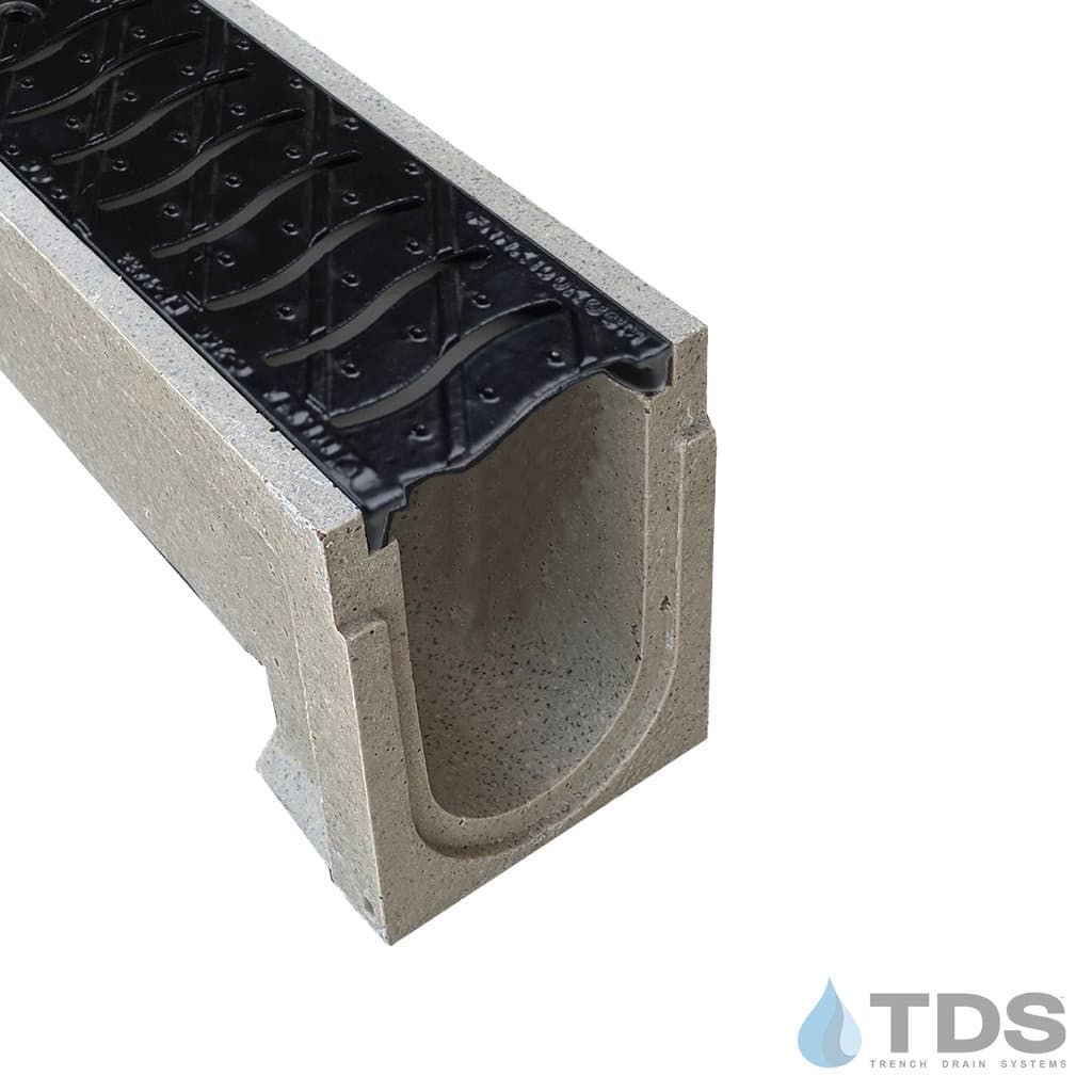 ULMA D100 Drain Channel w/480 Slotted Ductile Iron Grate - Class C ...