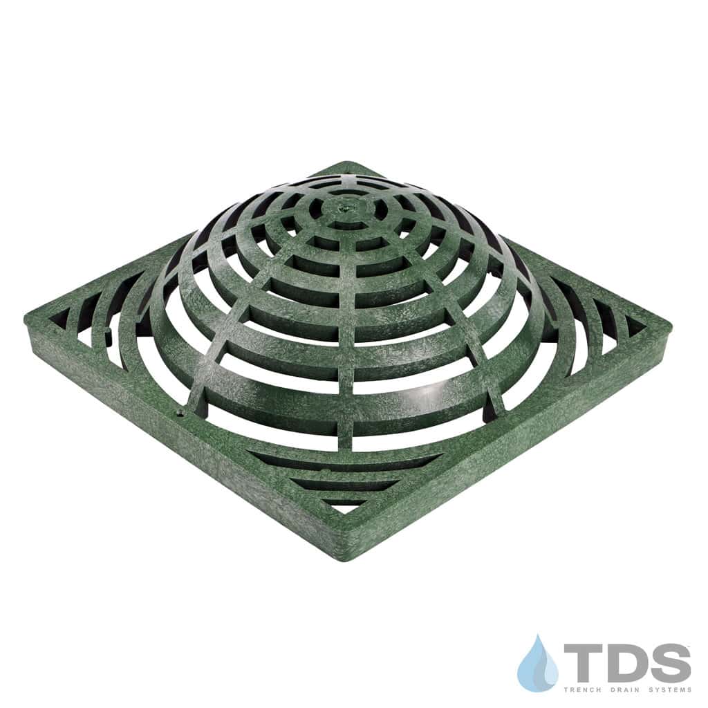 NDS 1280 Atrium HDPE 12" X 12" Grate - GREEN – Drainage Kits